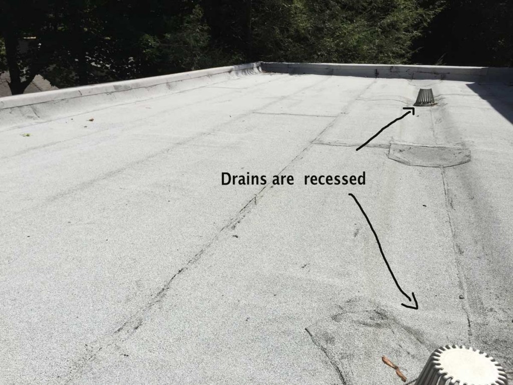 Recessed-drains - Commercial Roofing Contractors